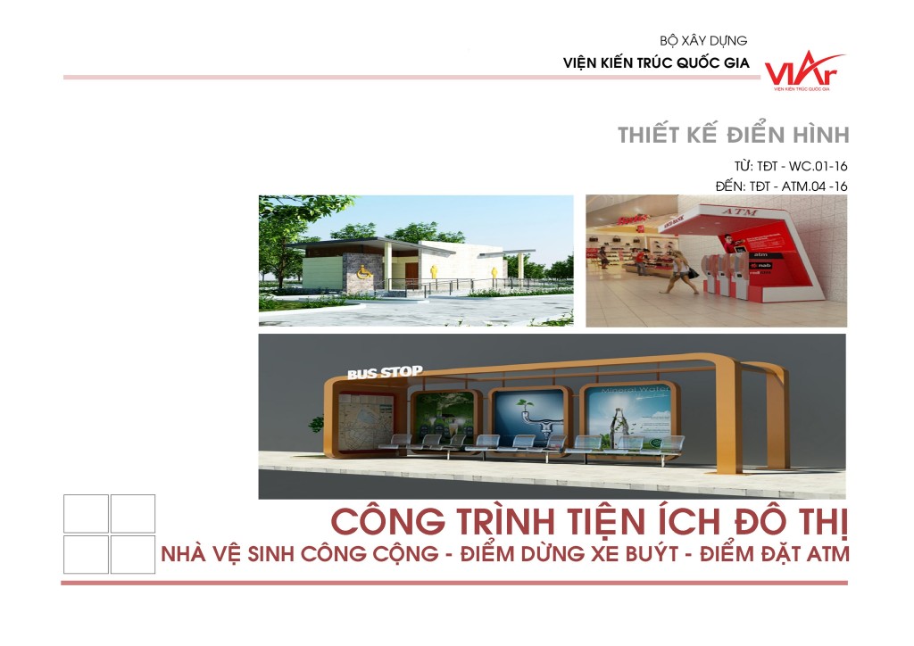 Thiết kế điển hình Công trình tiện ích đô thịViện Kiến trúc Quốc gia